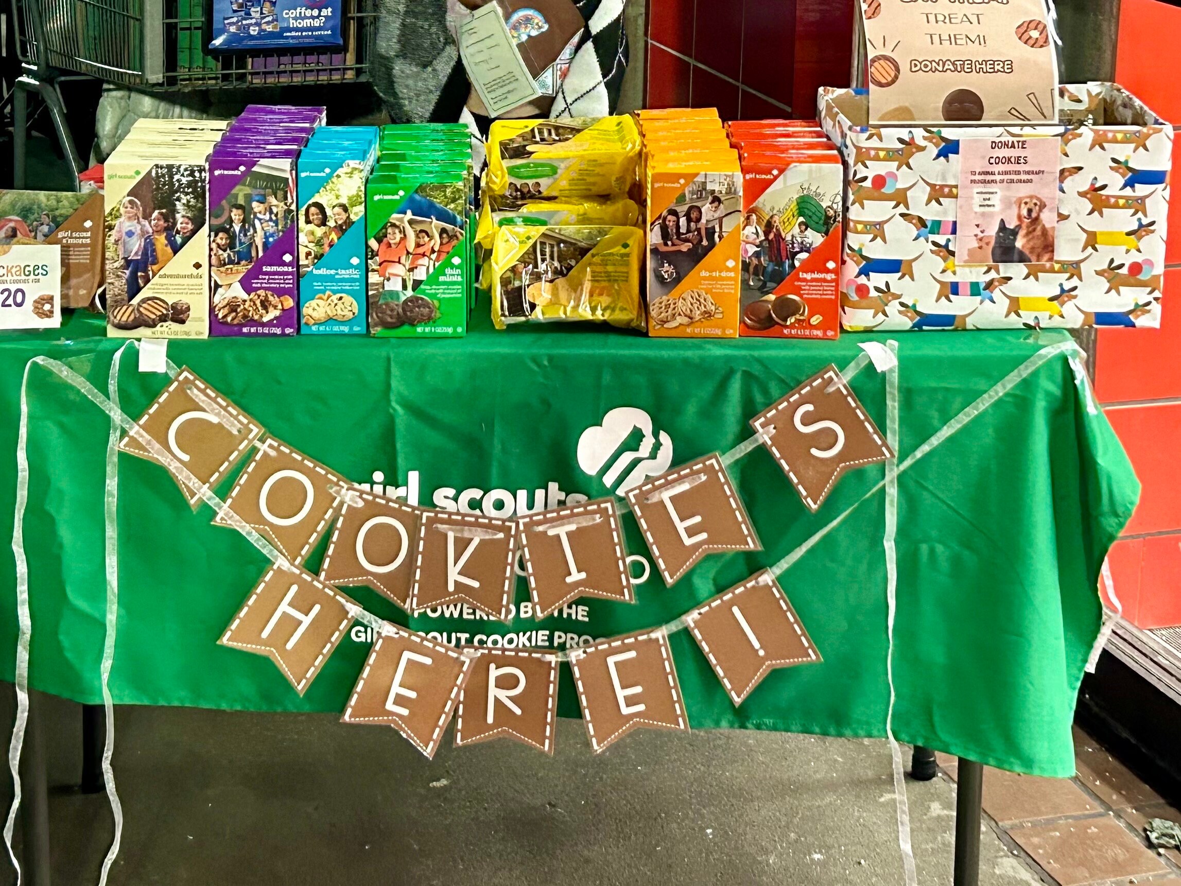 Girl Scout Cookie Booth Sign Printable Banner For Brownies Girl