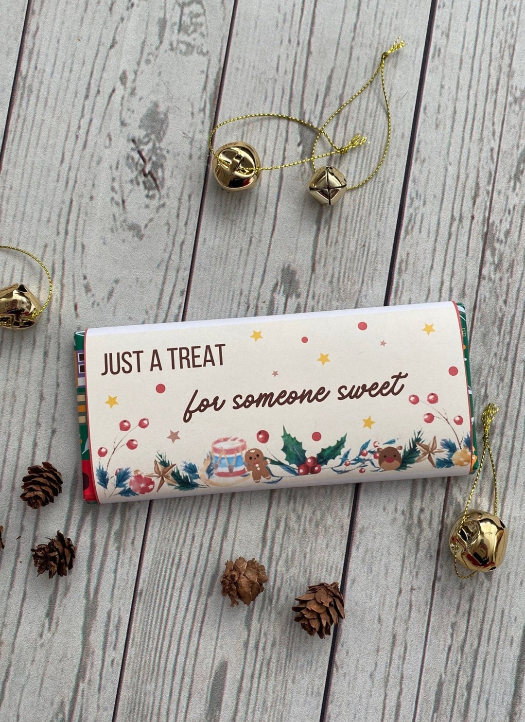 Printable Chocolate Bar Gift Tag Christmas Gift Tags - Etsy