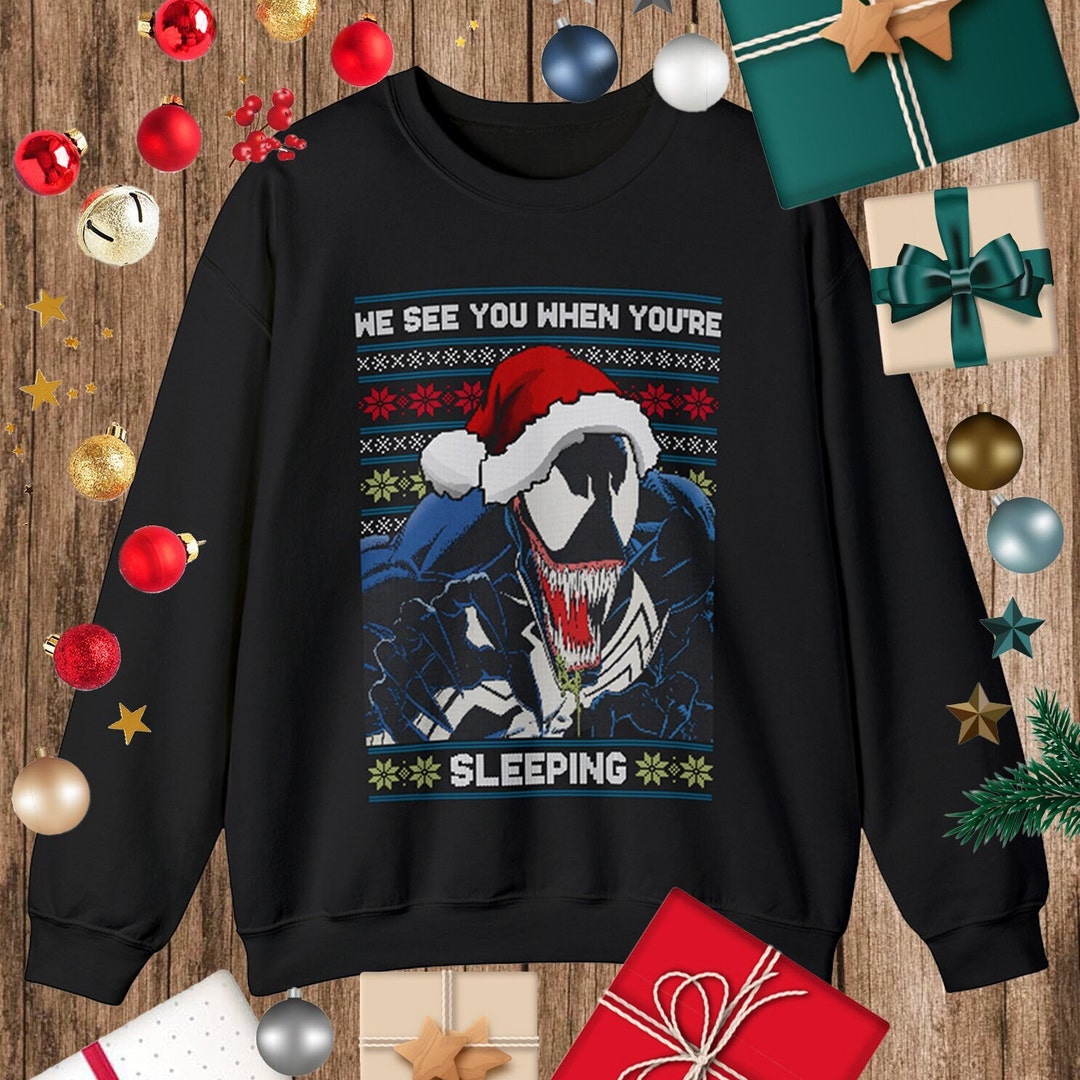 Venom Sweatshirt Venom Sweater Merry Christmas Sweater Merry Christmas ...
