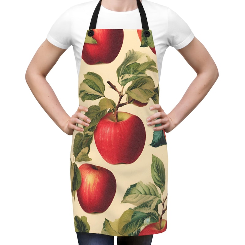 Vintage Fruit Print Apron - Etsy
