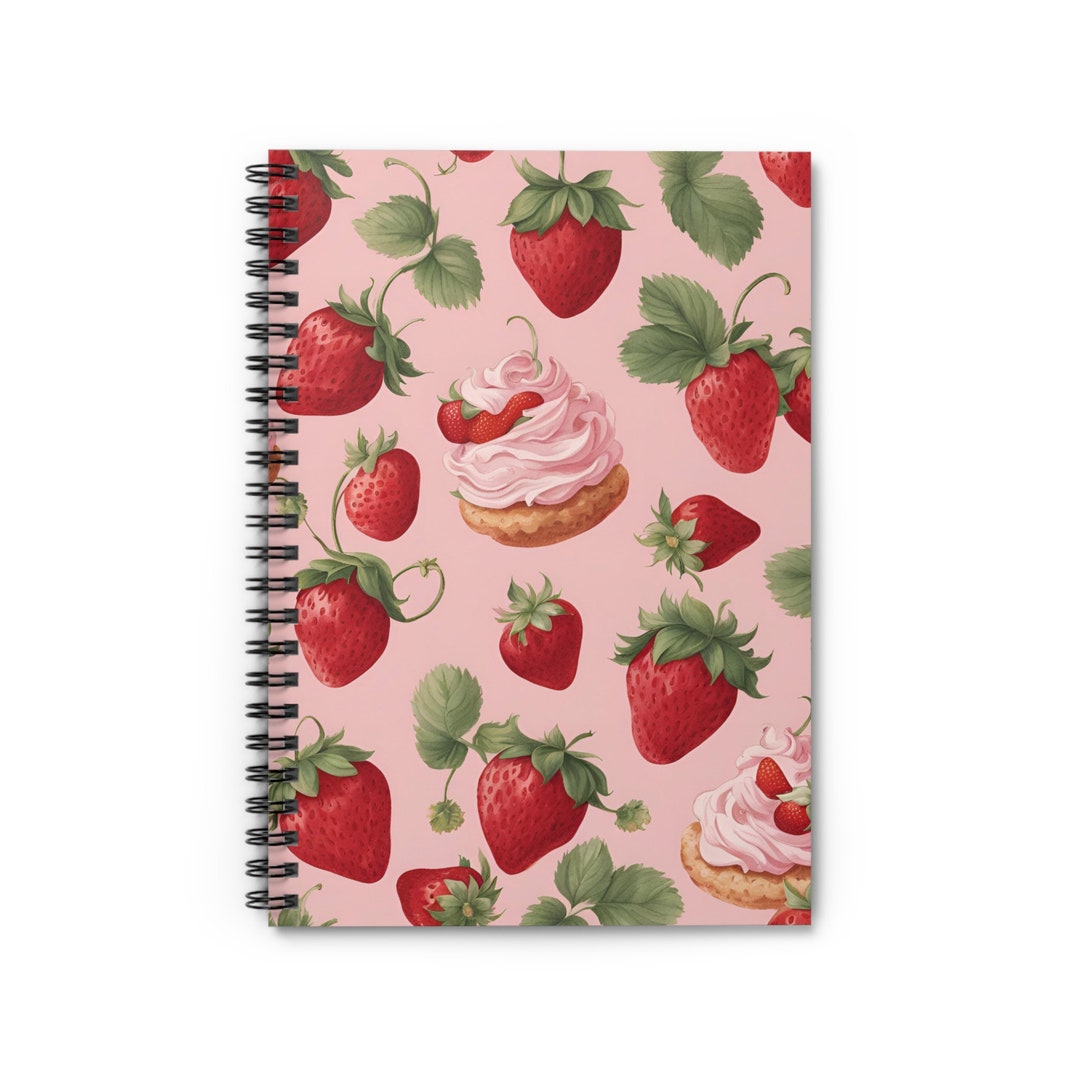 Spiralnotebook of Strawberry Fruits Strawberryshortcake Spiral Notebook ...