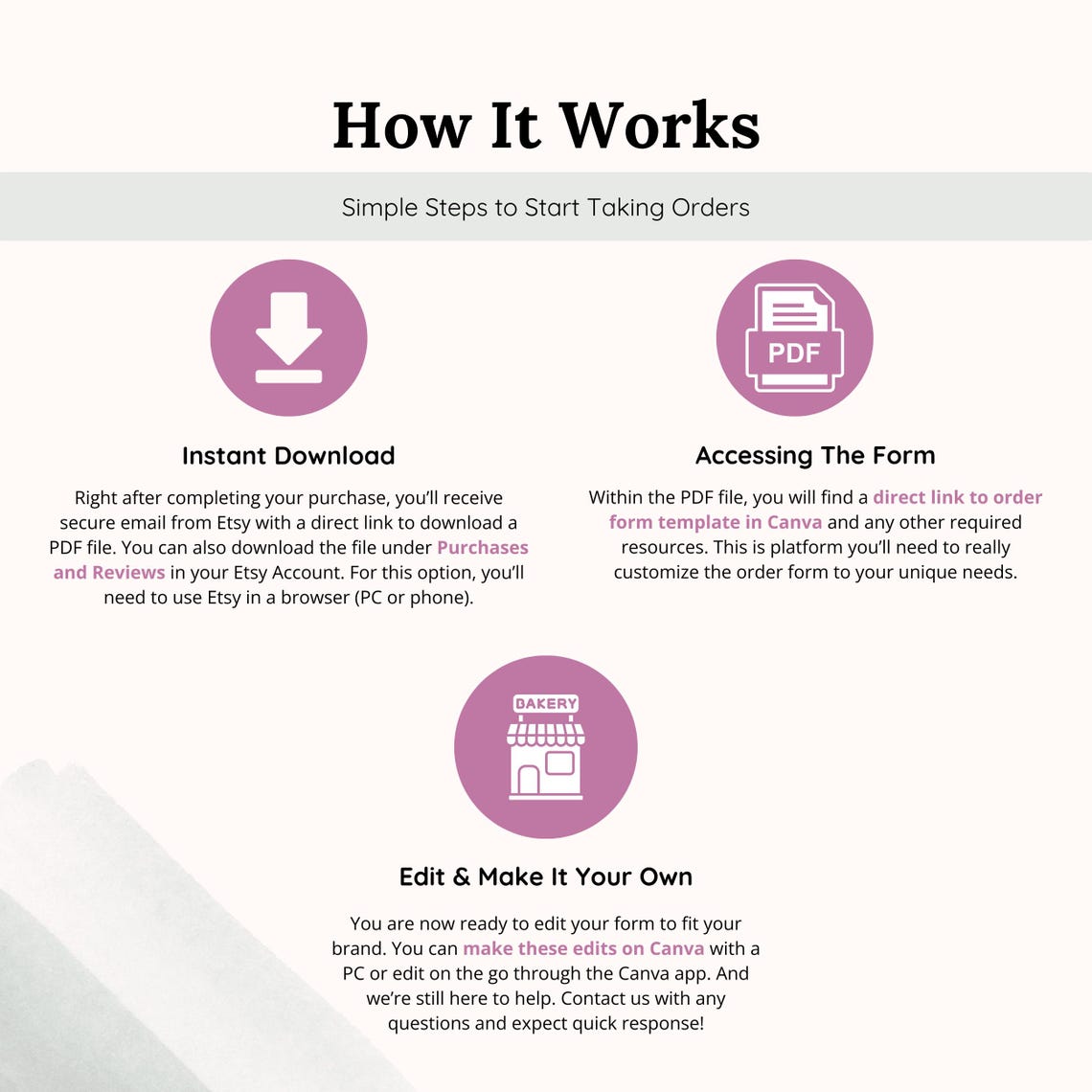 Cupcake Order Form Template | Printable Bakery Order Sheet | Editable ...