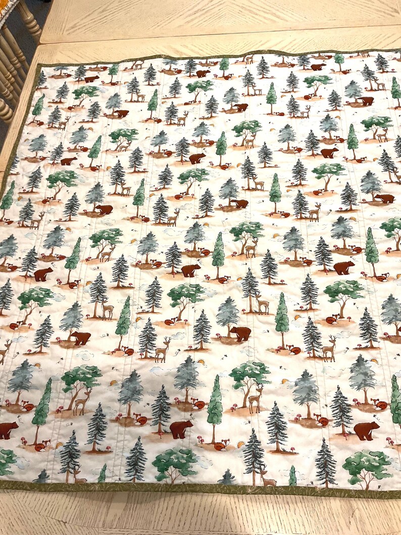 Little Forest Cottage Core Baby Quilts. - Etsy