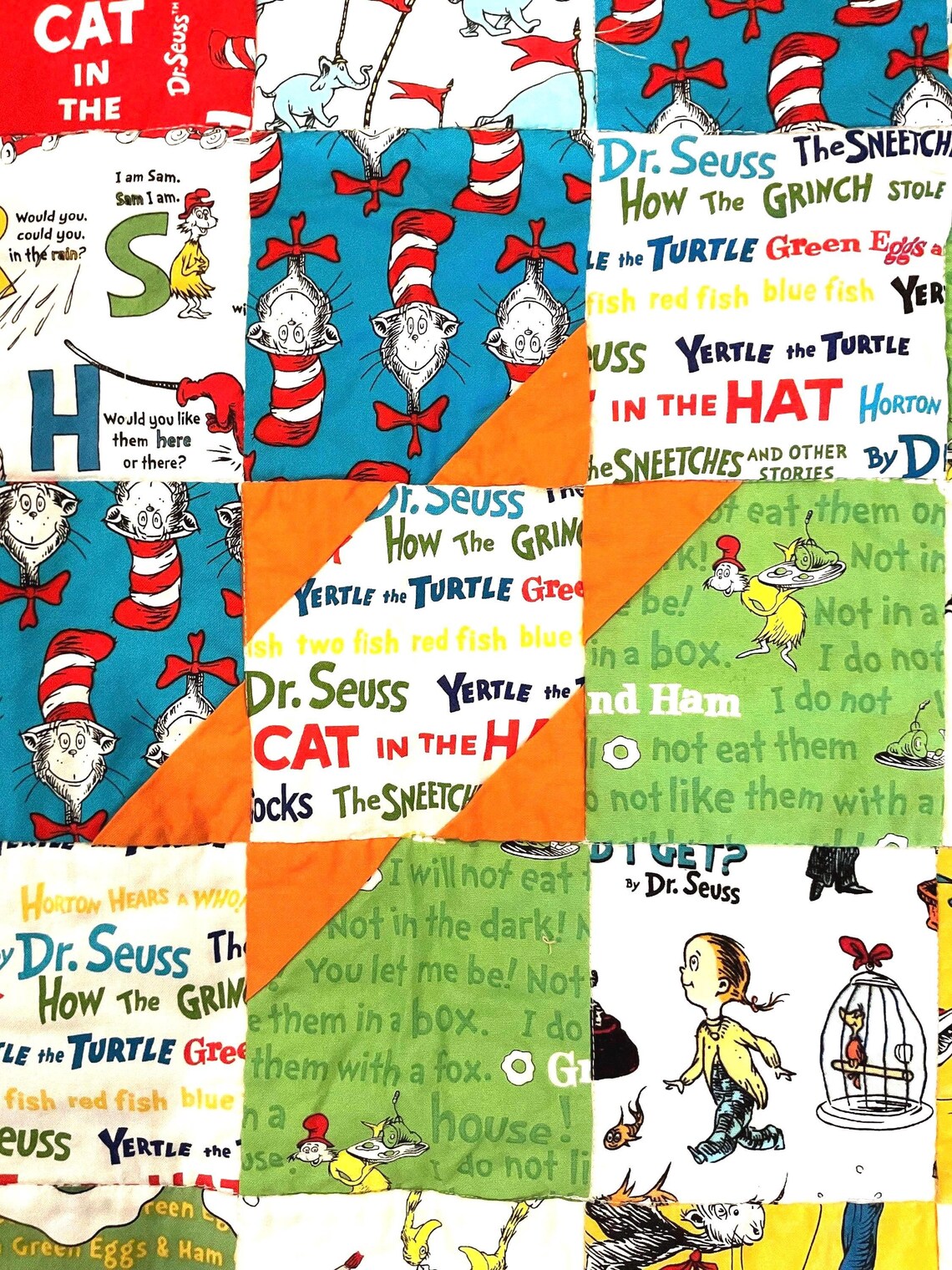 Dr. Seuss Shooting Stars Baby Quilt - Etsy
