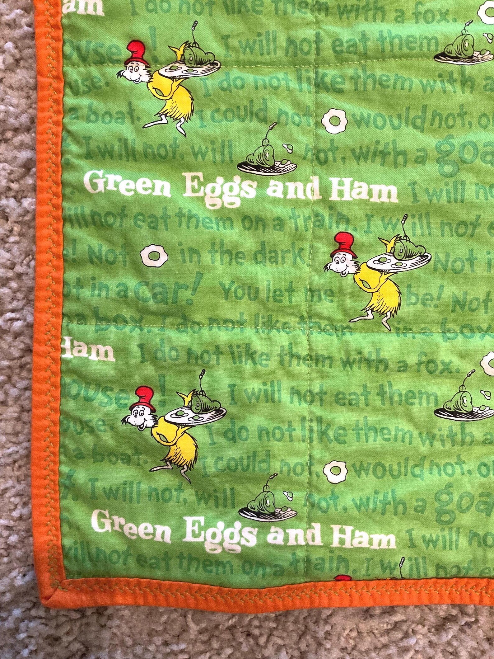 Dr. Seuss Shooting Stars Baby Quilt - Etsy
