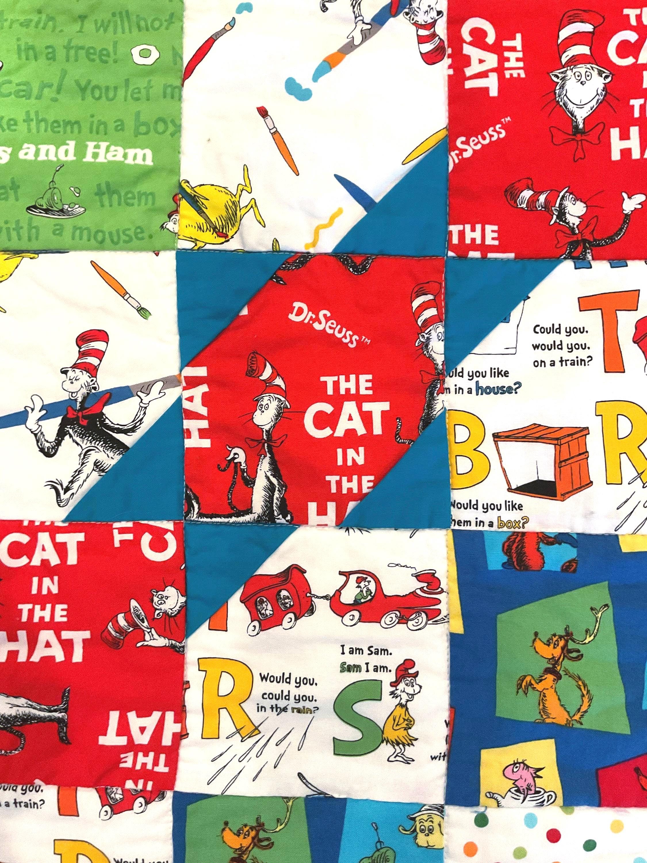Dr. Seuss Shooting Stars Baby Quilt - Etsy
