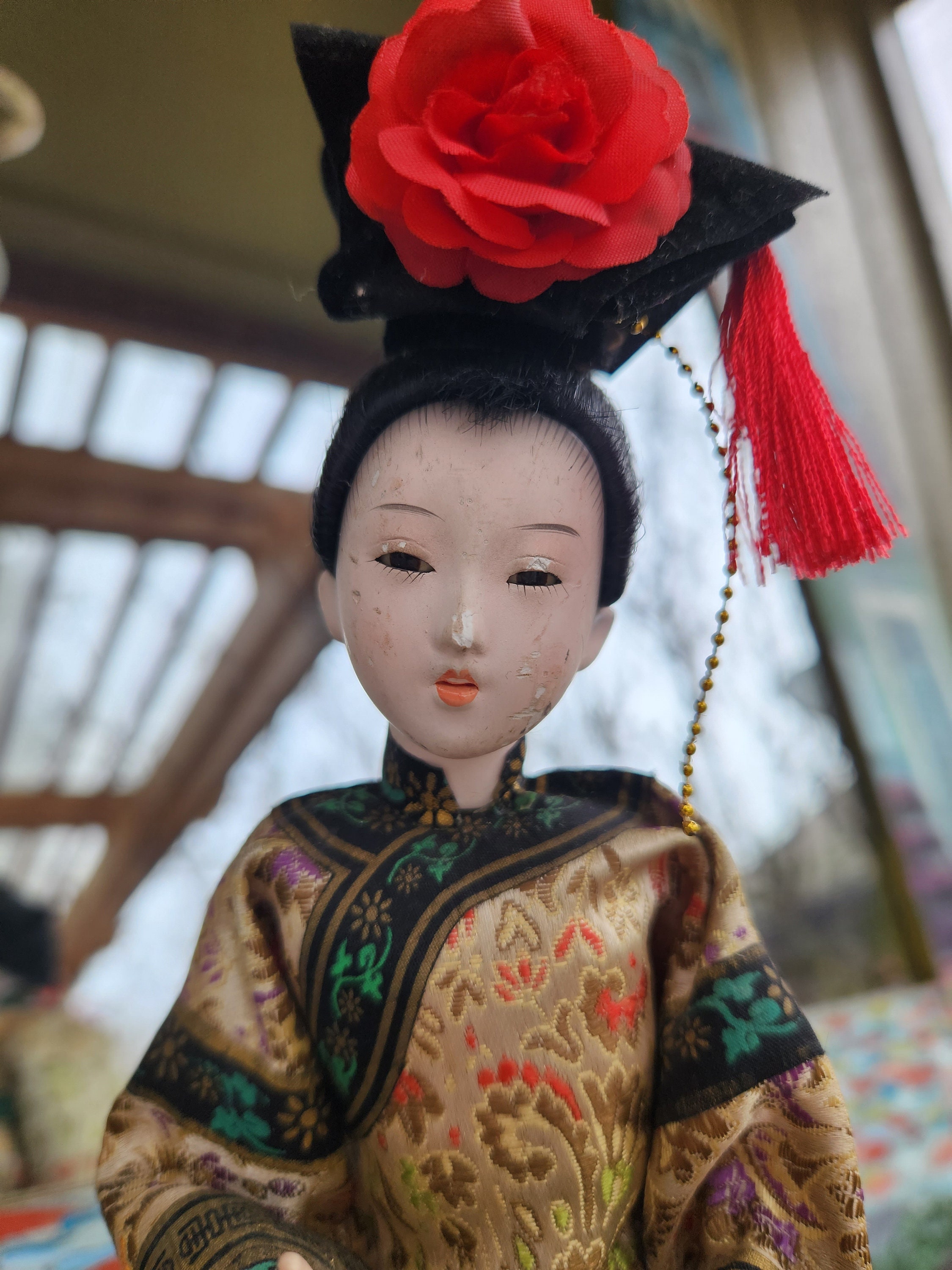 Vintage Chinese Doll, Collectible Antique, Traditional Chinese Doll, - Etsy