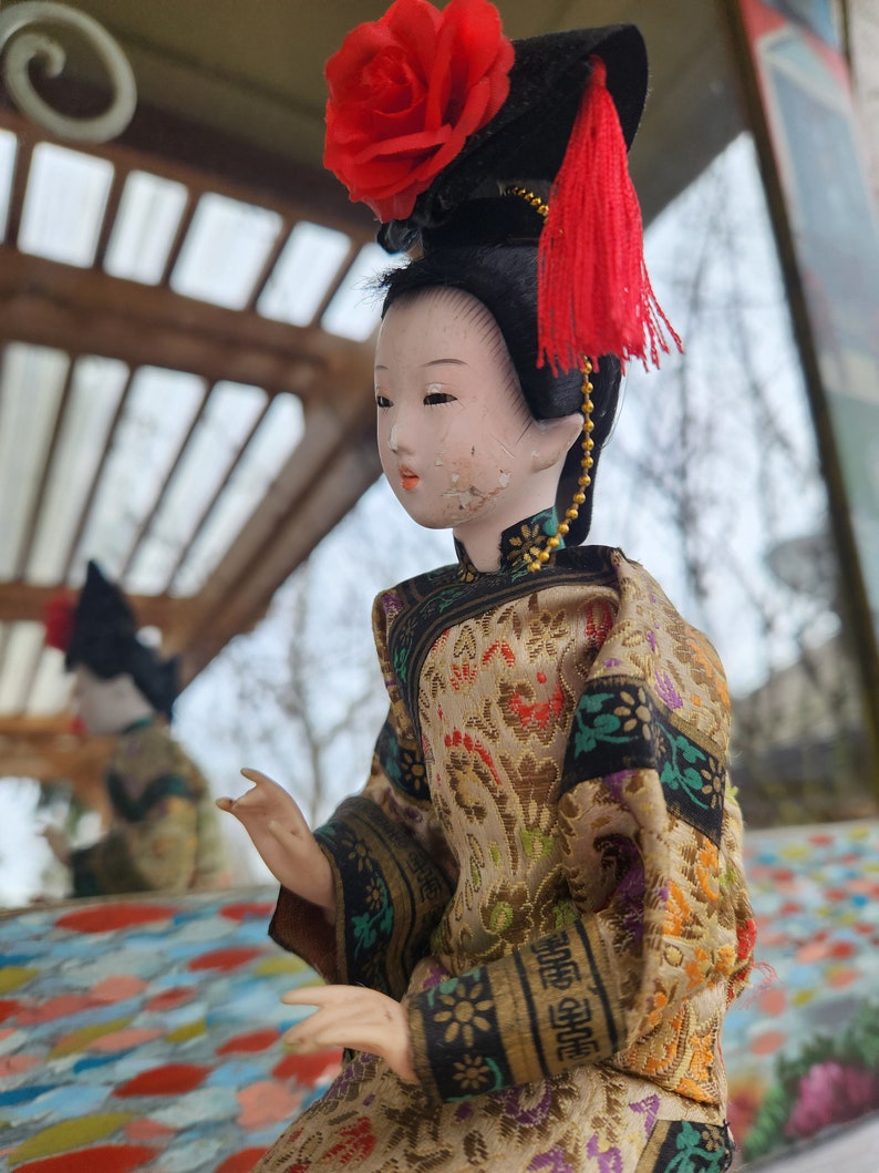 Vintage Chinese Doll, Collectible Antique, Traditional Chinese Doll, - Etsy