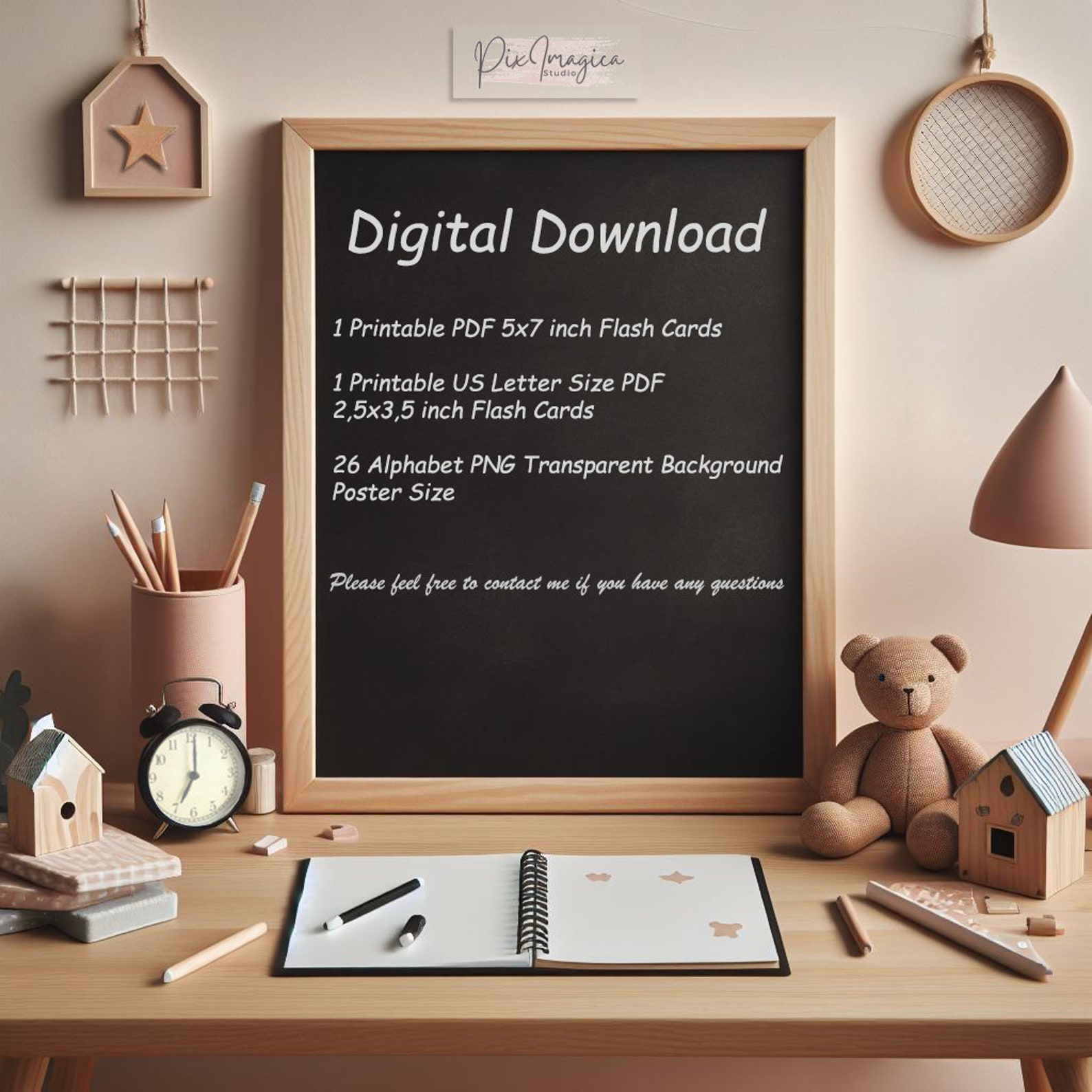 ABC With Jesus, Alphabet Flashcards Poster Printable, Montessori ...