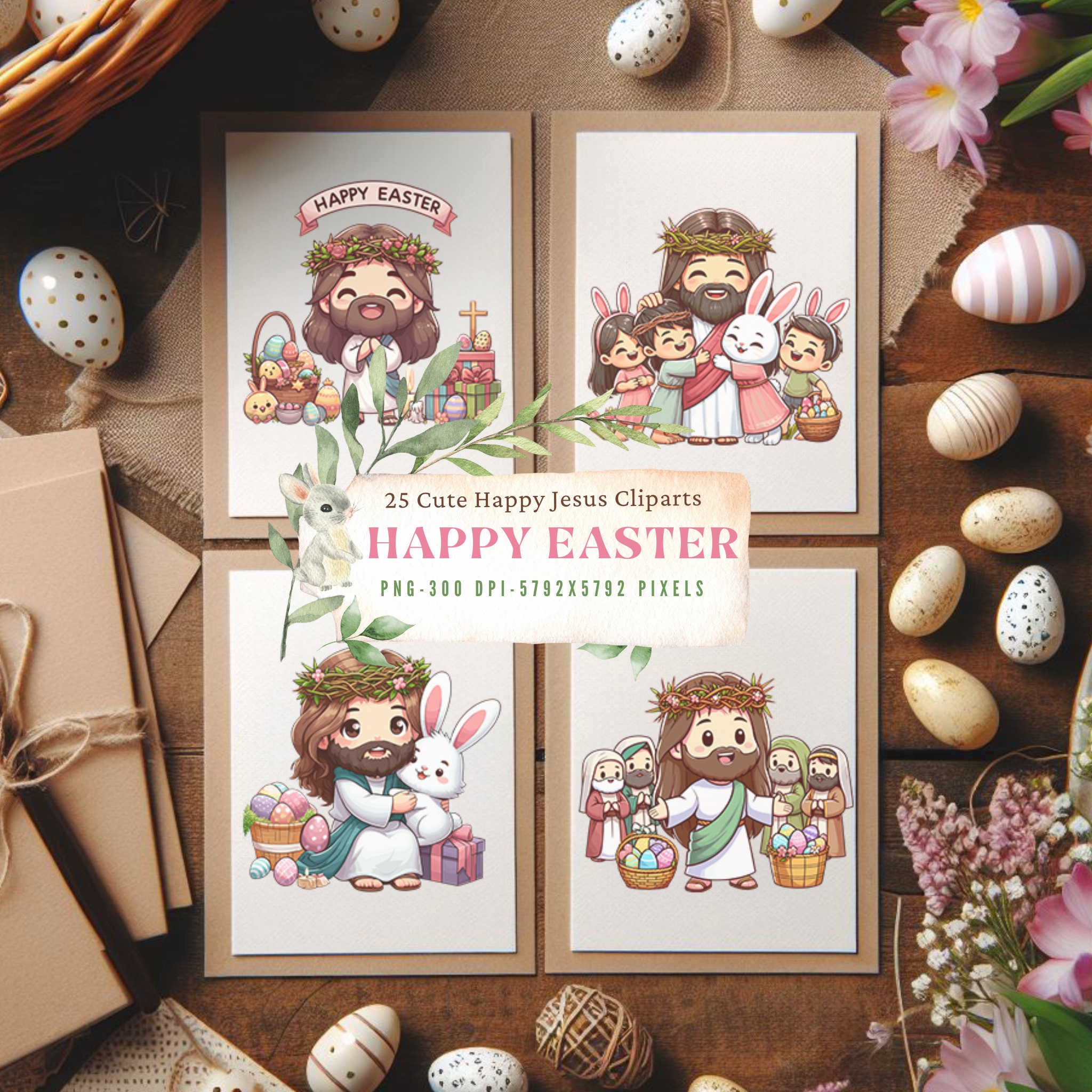 Easter Jesus Clipart Transparent PNG, Cute Sweet Happy Chibi Jesus Egg ...