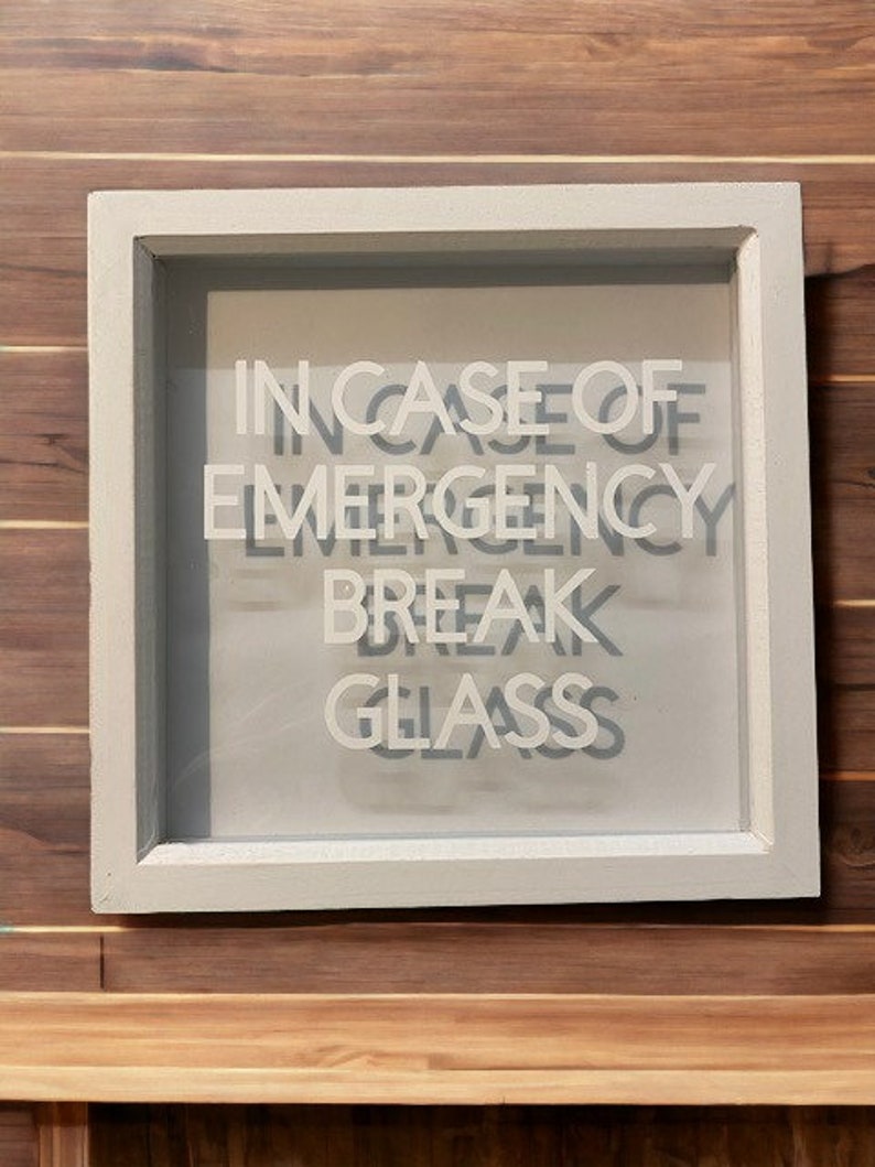 In Case of Emergency Chocolate Stash, Emergency Stash Frame, Filled or ...