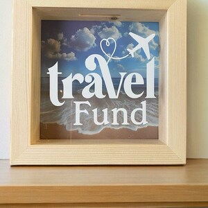 Travel Fund Money Box Frame, Travel Fund, Travel Fund Saving, Money Box ...