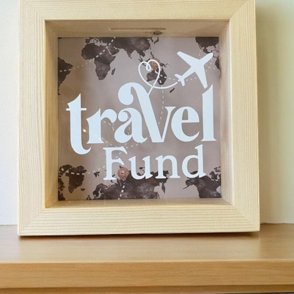 Travel Fund Money Box Frame, Travel Fund, Travel Fund Saving, Money Box ...