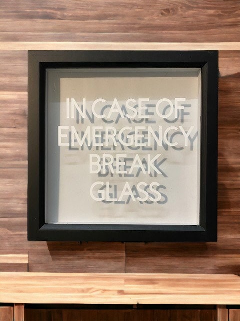 In Case of Emergency Chocolate Stash, Emergency Stash Frame, Filled or ...