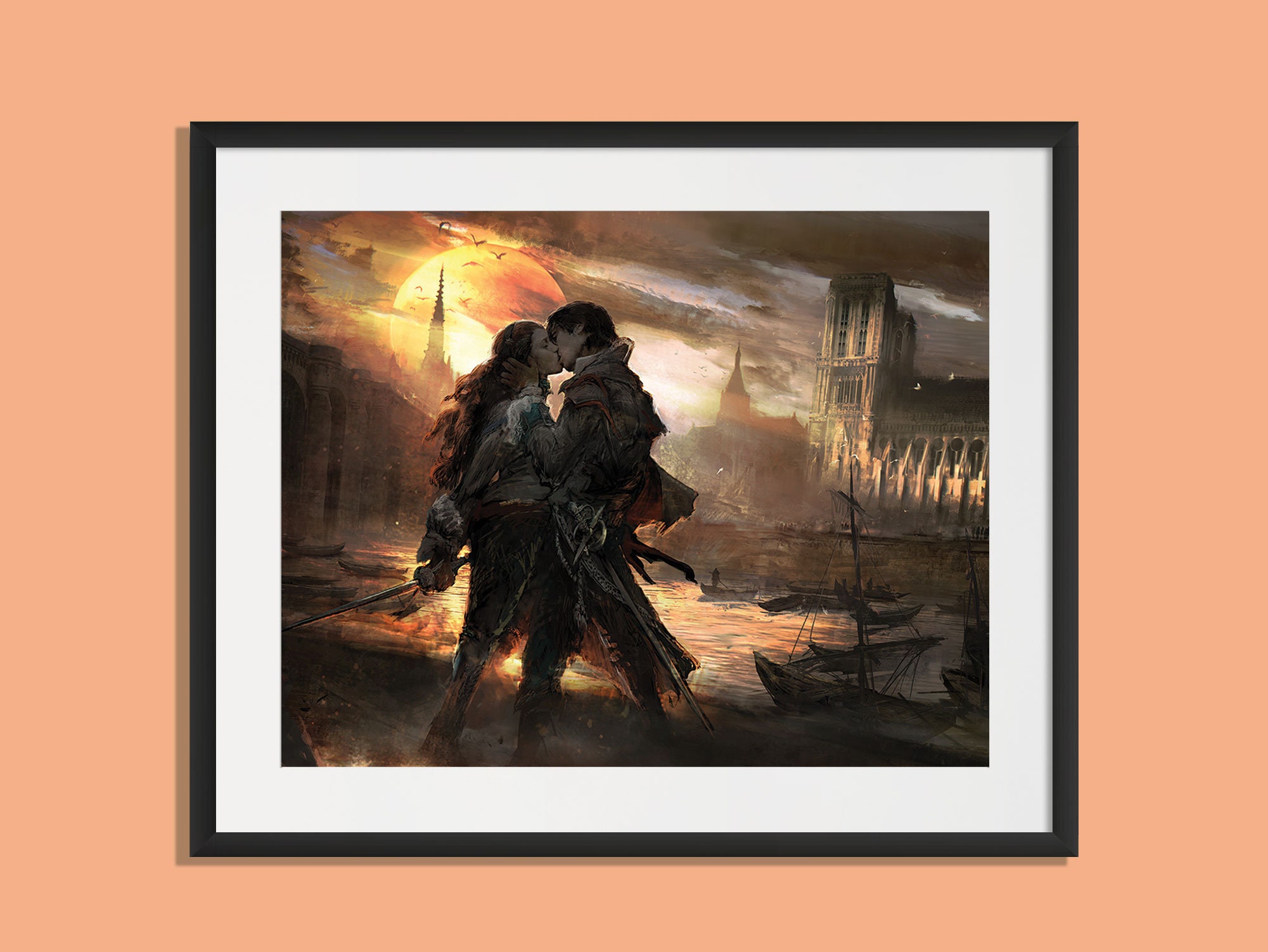Assassin's Creed Unity - the French Kiss, Assassin’s Creed Print ...