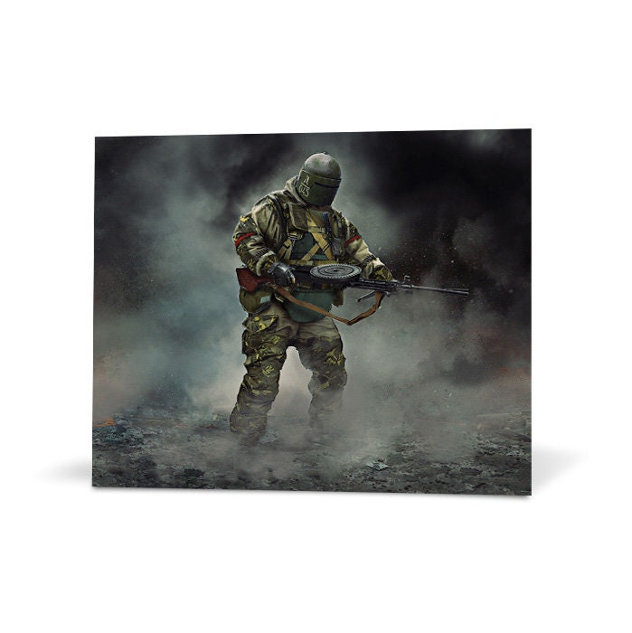 Six Siege - Tachanka - Fire, Six Siege Print, Six Siege Poster, Gaming ...