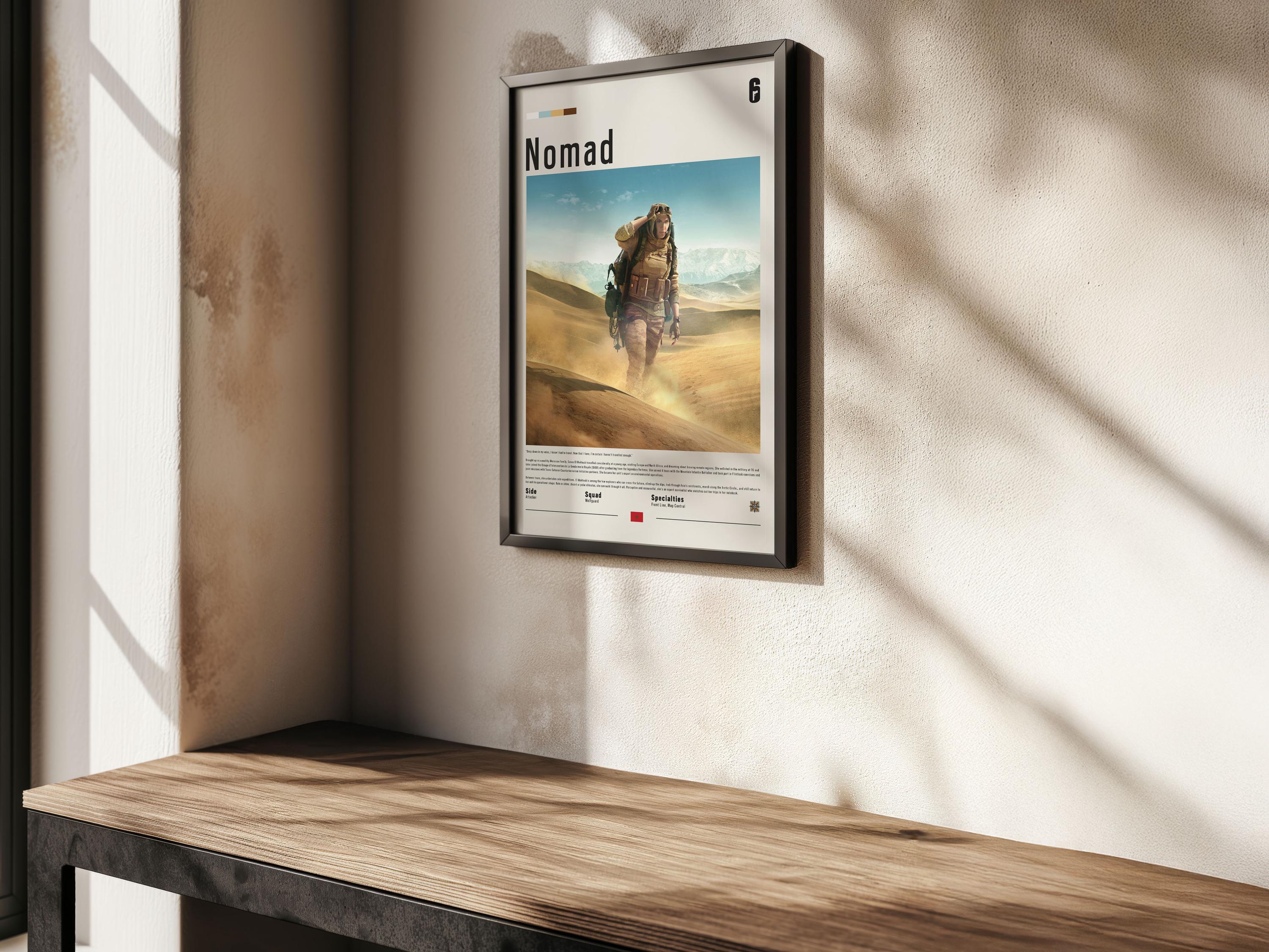 Six Siege - Nomad Poster, Six Siege Print, Six Siege Poster, Gaming ...