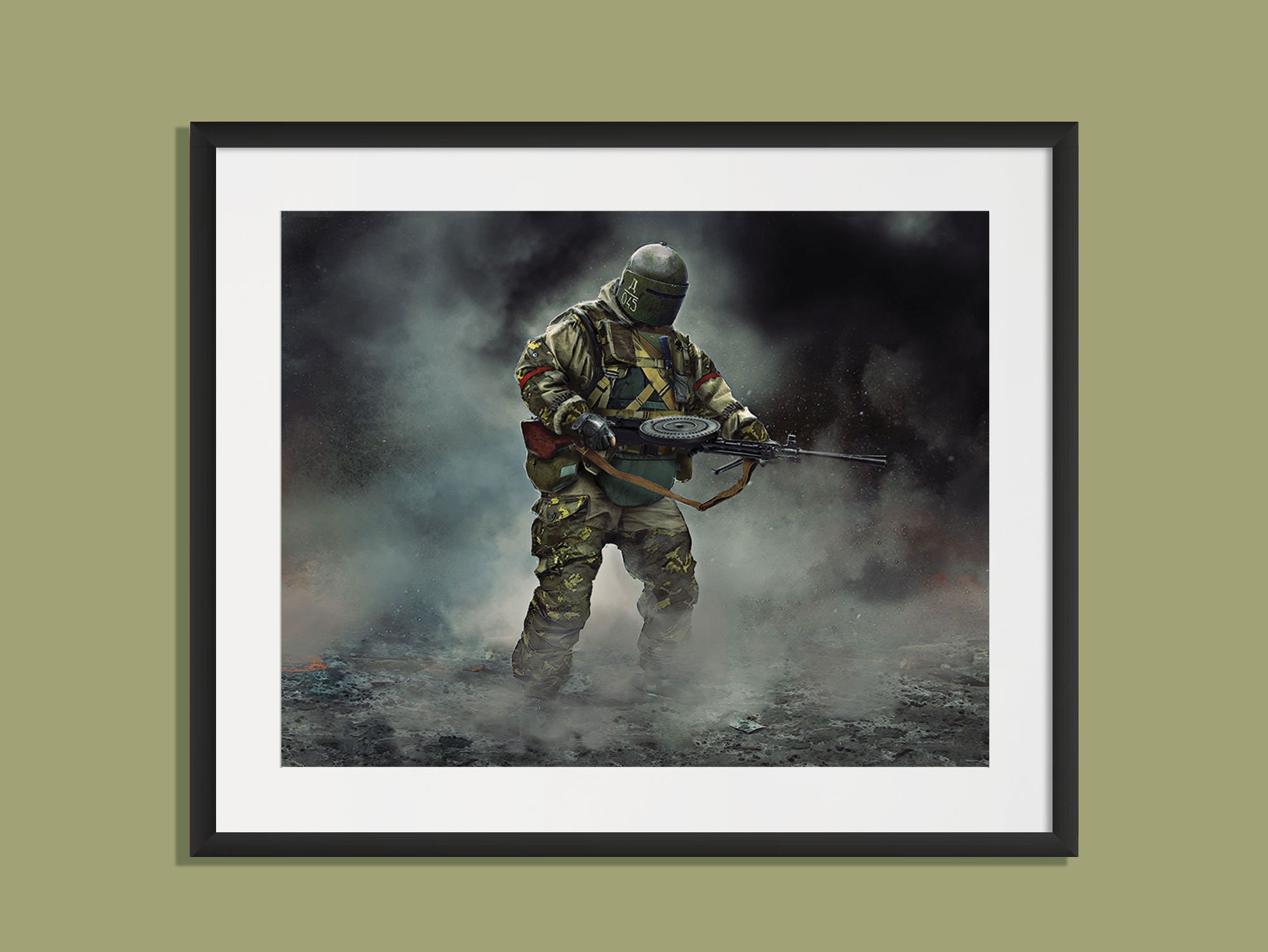 Six Siege - Tachanka - Fire, Six Siege Print, Six Siege Poster, Gaming ...