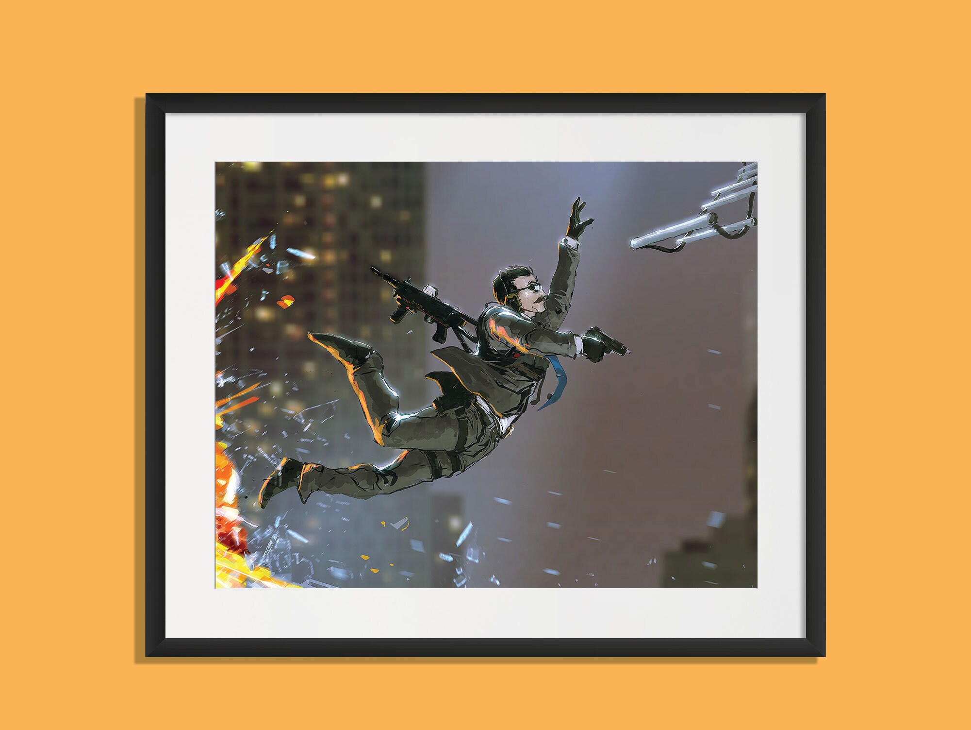 Six Siege - Warden, in Action, Six Siege Print, Six Siege Poster ...