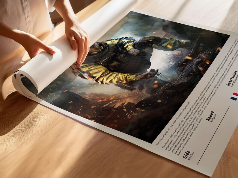 Six Siege - Lion Poster, Six Siege Print, Six Siege Poster, Gaming ...