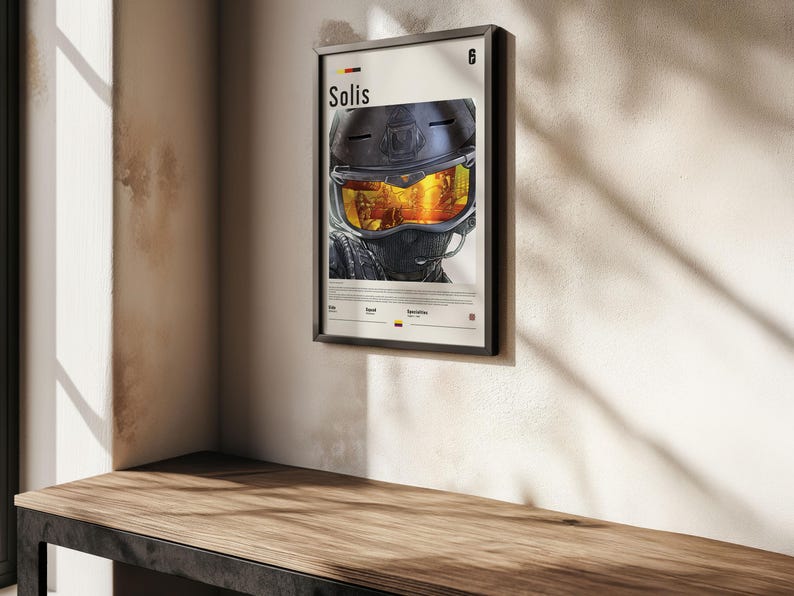 Six Siege - Solis Poster, Six Siege Print, Six Siege Poster, Gaming ...