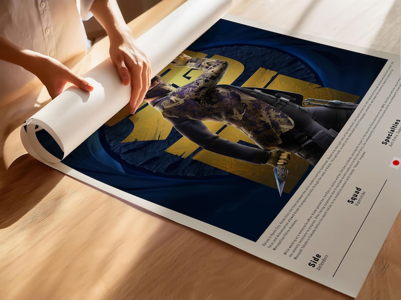 Six Siege - Azami Poster, Six Siege Print, Six Siege Poster, Gaming ...