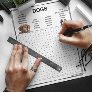 Printable Dog Word Search, Digital Download, PDF, Homeschool, Classroom ...