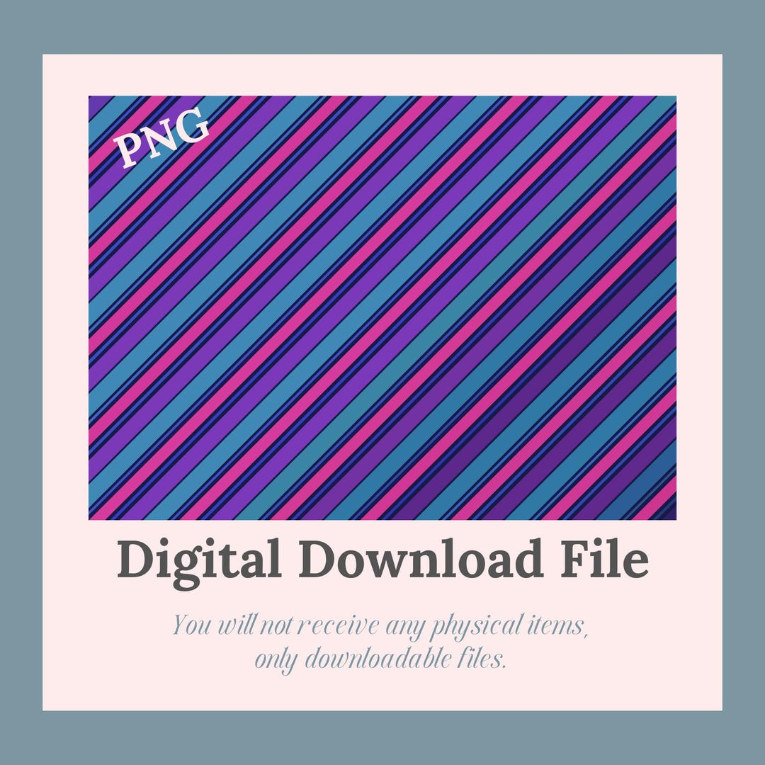 Pink, Purple, Teal Diagonal Stripes Background/digital Paper PNG - Etsy
