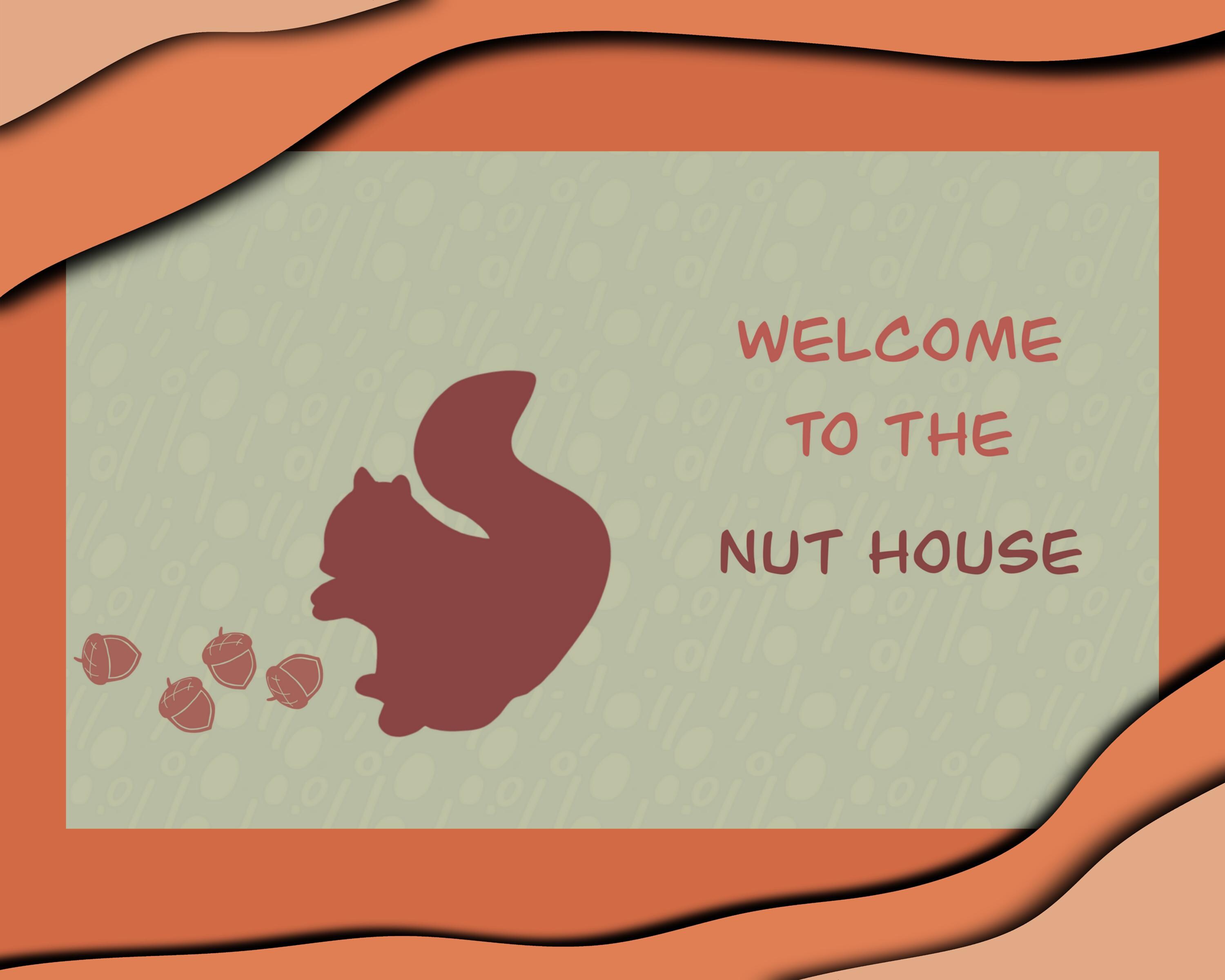 Welcome to the Nut House Squirrel PNG Digital Paper/background - Etsy