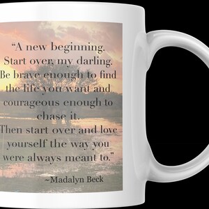 Madalyn Beck Quote, New Beginning Quote, New Beginning Wall Art, Nature ...