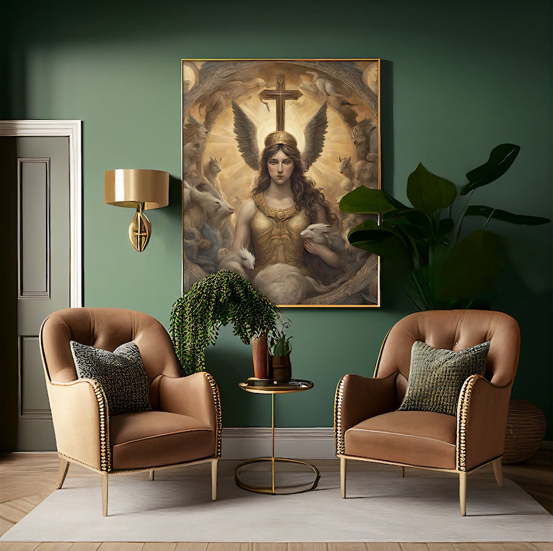 Printable Christian Mythology Wall Art Sacred Bible Jesus Messiah Wall ...