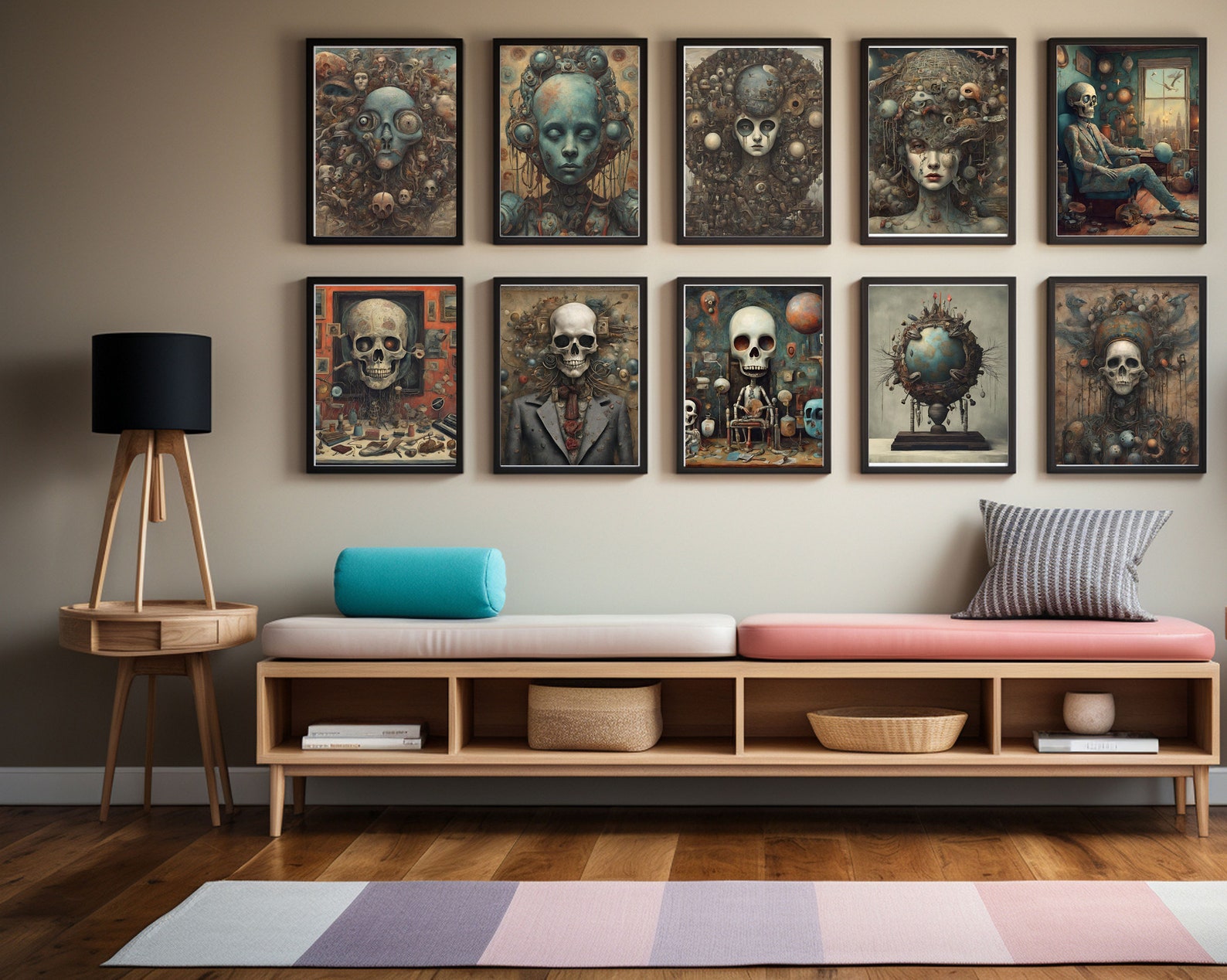 Stunning Digital Design, Eclectic Gallery Wall Art Set, Ideal for Home ...