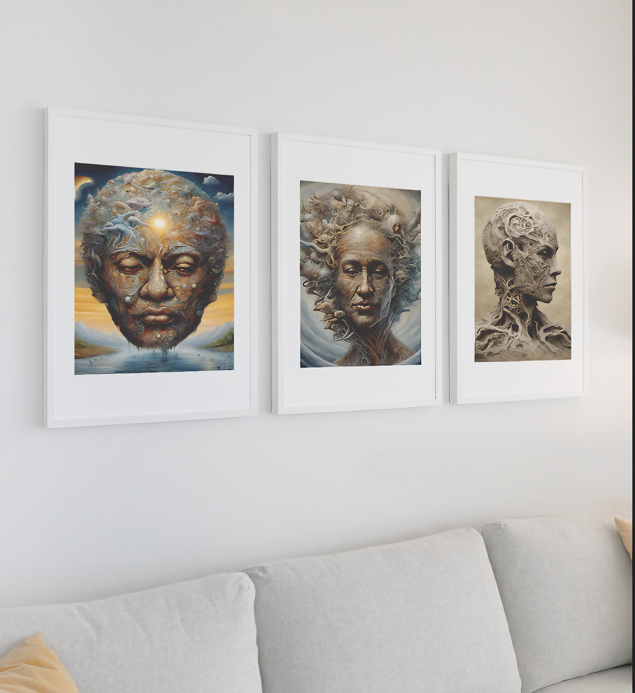 Spiritual Creation of Man Art Print Mythological Sacred Religion Wall ...