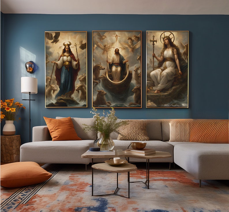 Printable Christian Mythology Wall Art Sacred Bible Jesus Messiah Wall ...