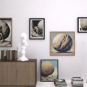 Sisyphus Wall Art Printable Download, Greek Mythology Home Decor ...
