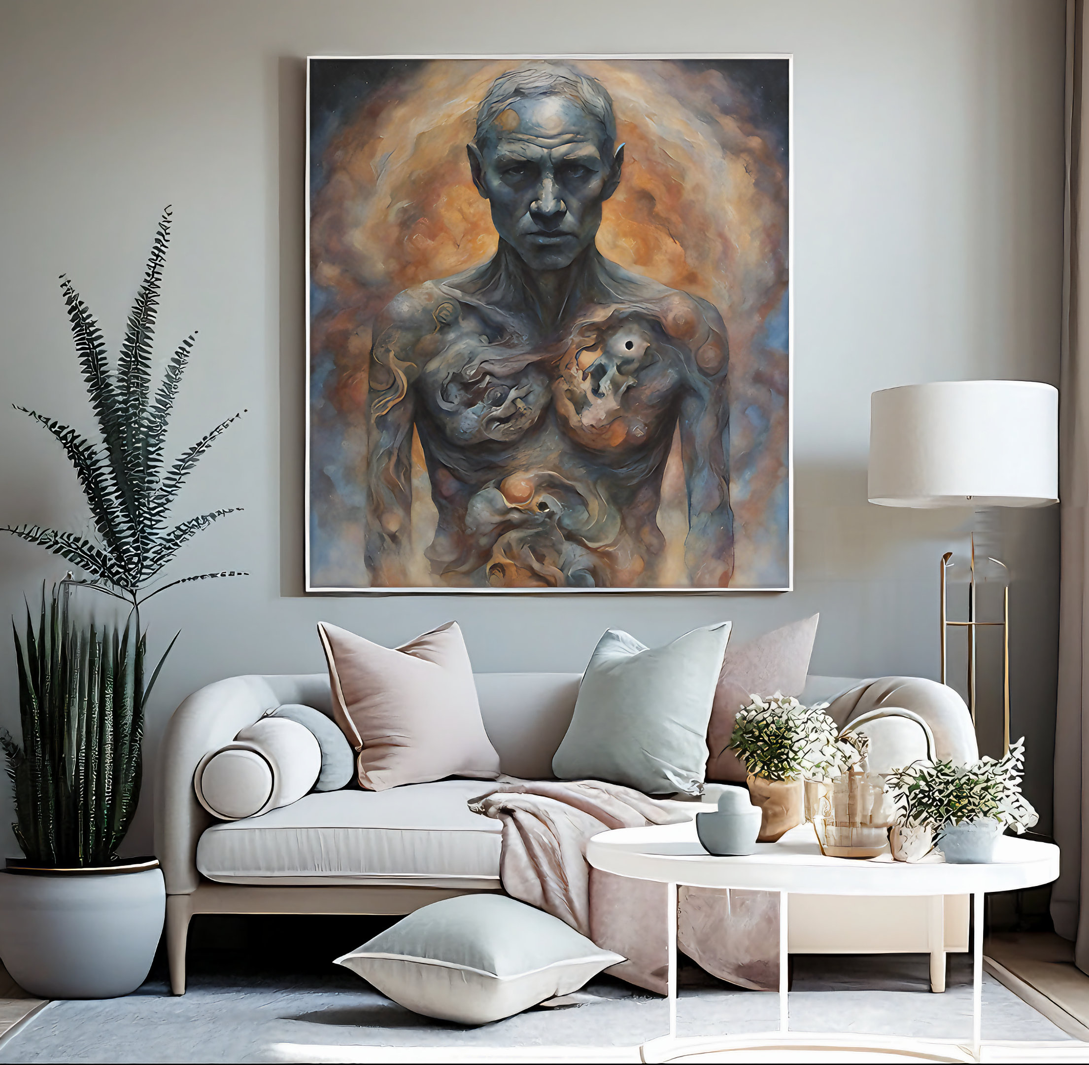 Spiritual Creation of Man Art Print Mythological Sacred Religion Wall ...