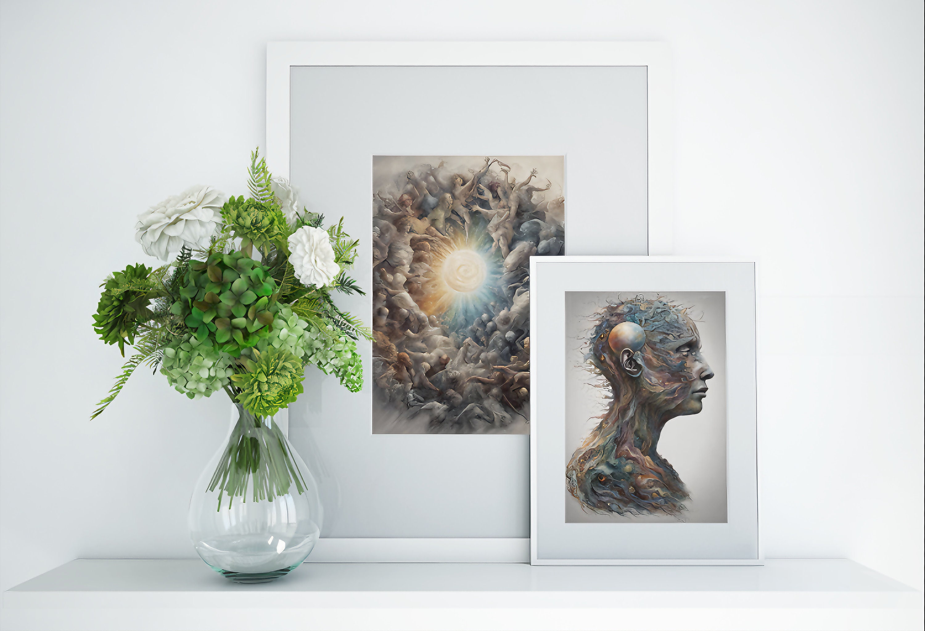 Spiritual Creation of Man Art Print Mythological Sacred Religion Wall ...