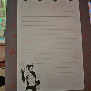 Anime/manga Notepads *jujutsu Kaisen/my Hero Academia/naruto* - Etsy