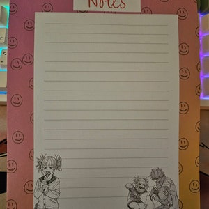 Anime/manga Notepads *jujutsu Kaisen/my Hero Academia/naruto* - Etsy