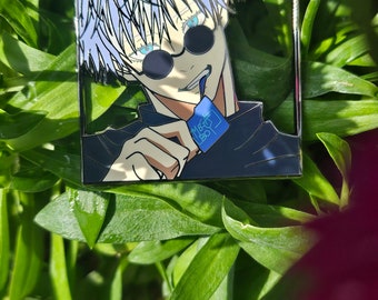 JJK Gojo Chibi Metal Pin - Etsy