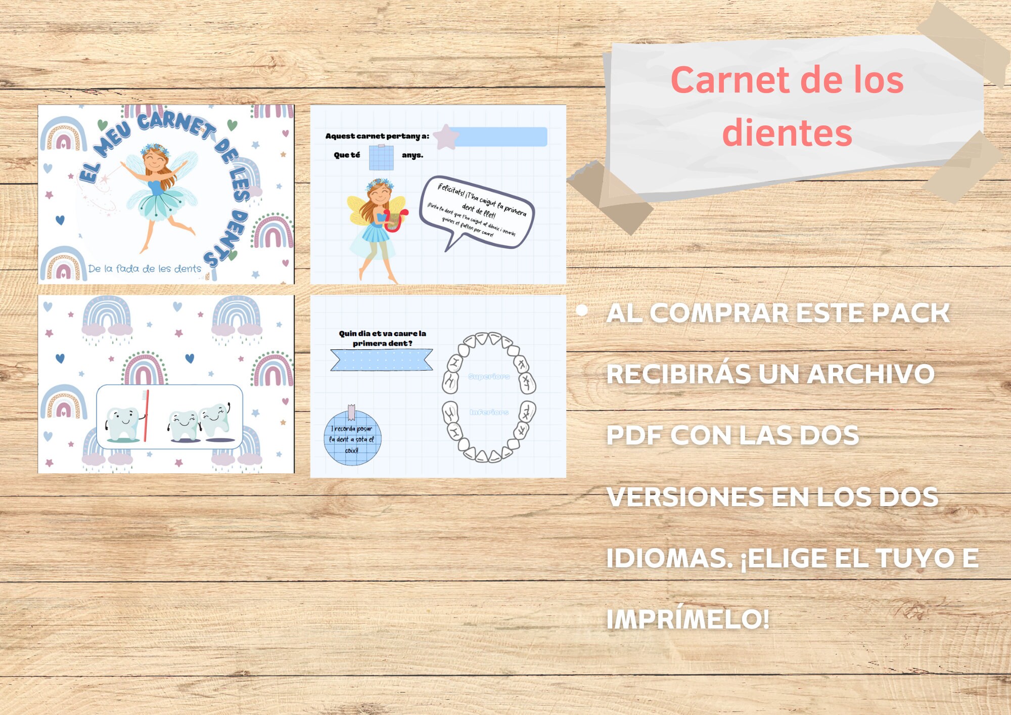 Tooth Card, RATONCITO PÉREZ, Tooth Fairy, Tooth Card, Ratolinet Pérez ...