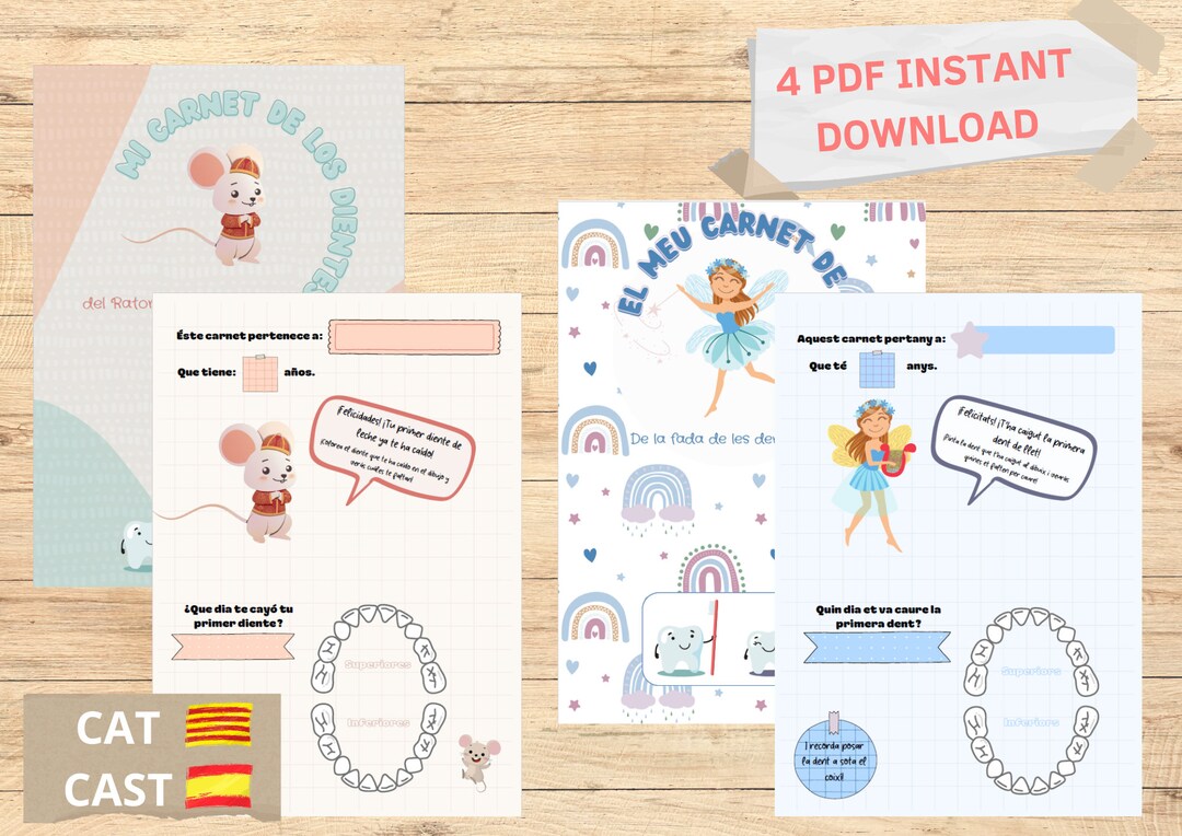 Tooth Card, RATONCITO PÉREZ, Tooth Fairy, Tooth Card, Ratolinet Pérez ...