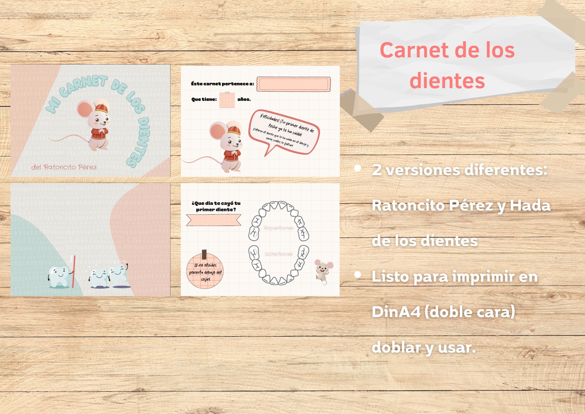 Tooth Card, RATONCITO PÉREZ, Tooth Fairy, Tooth Card, Ratolinet Pérez ...
