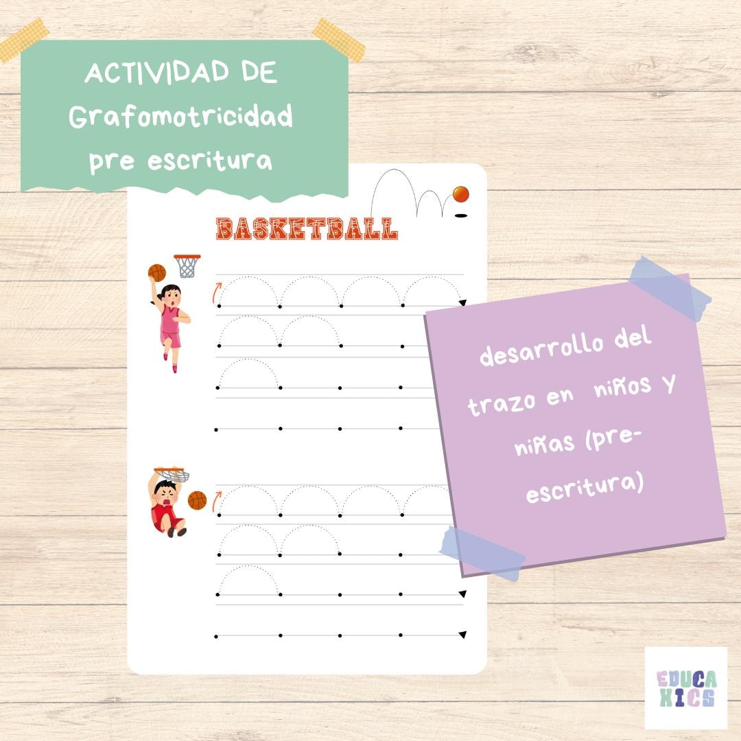 Curved Line Worksheet for Children's Graphomotor Skills. Pre-writing ...