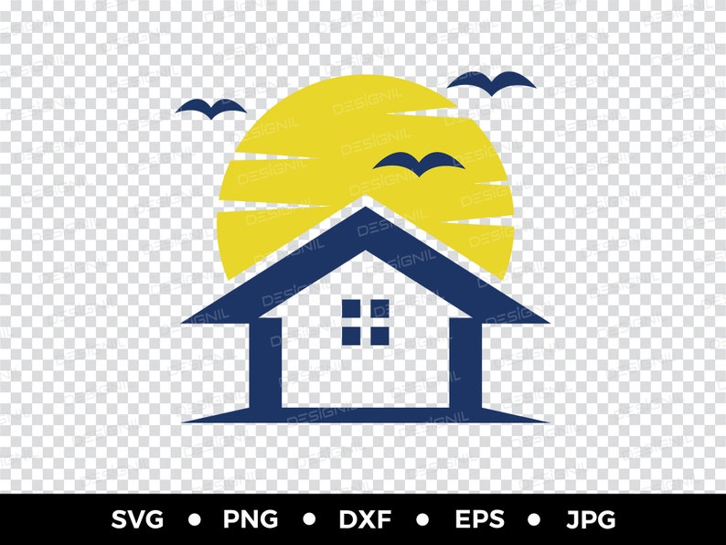 Sun Home Logo House Sun Vector Real Estate Home Properties Housing Logo ...
