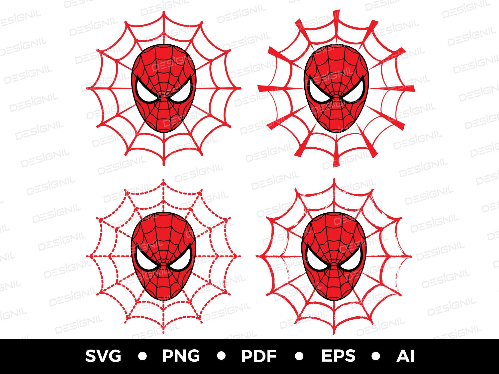 Spiderman SVG Spiderman Face Svg Spider Man Superhero Svg Marvel Svg ...