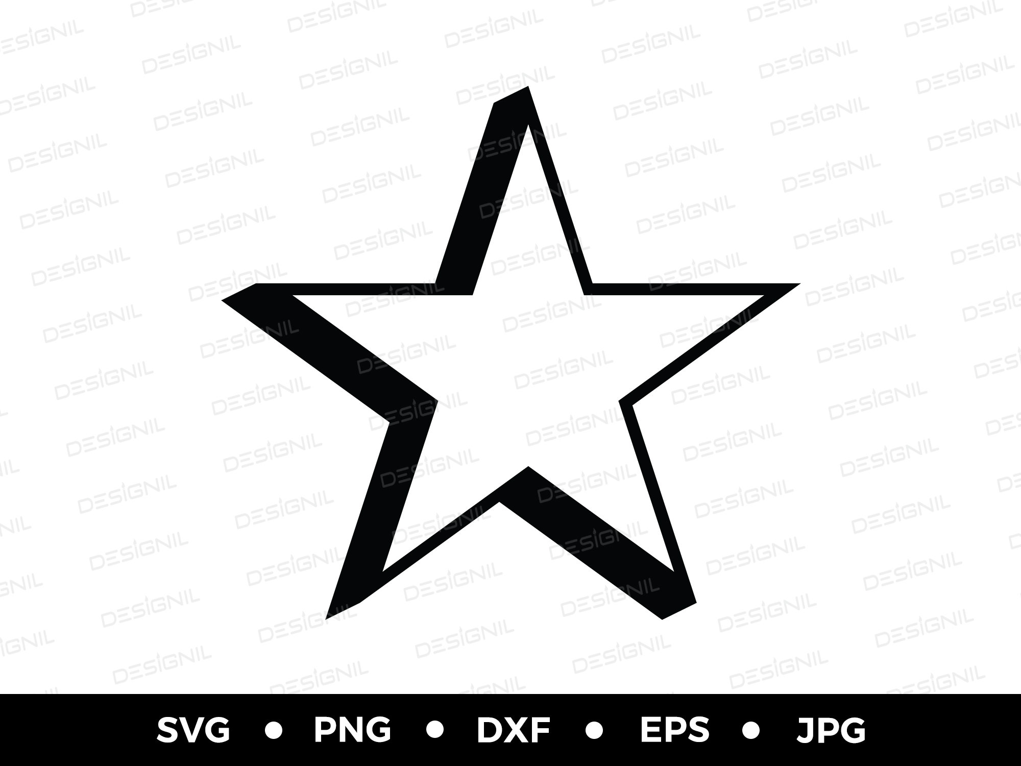 3D Star Svg 3d Star Png 3d Star Clipart 3d Twinkle Star Shape 3D Star ...