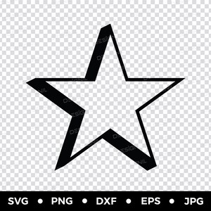 3D Star Svg 3d Star Png 3d Star Clipart 3d Twinkle Star Shape 3D Star ...