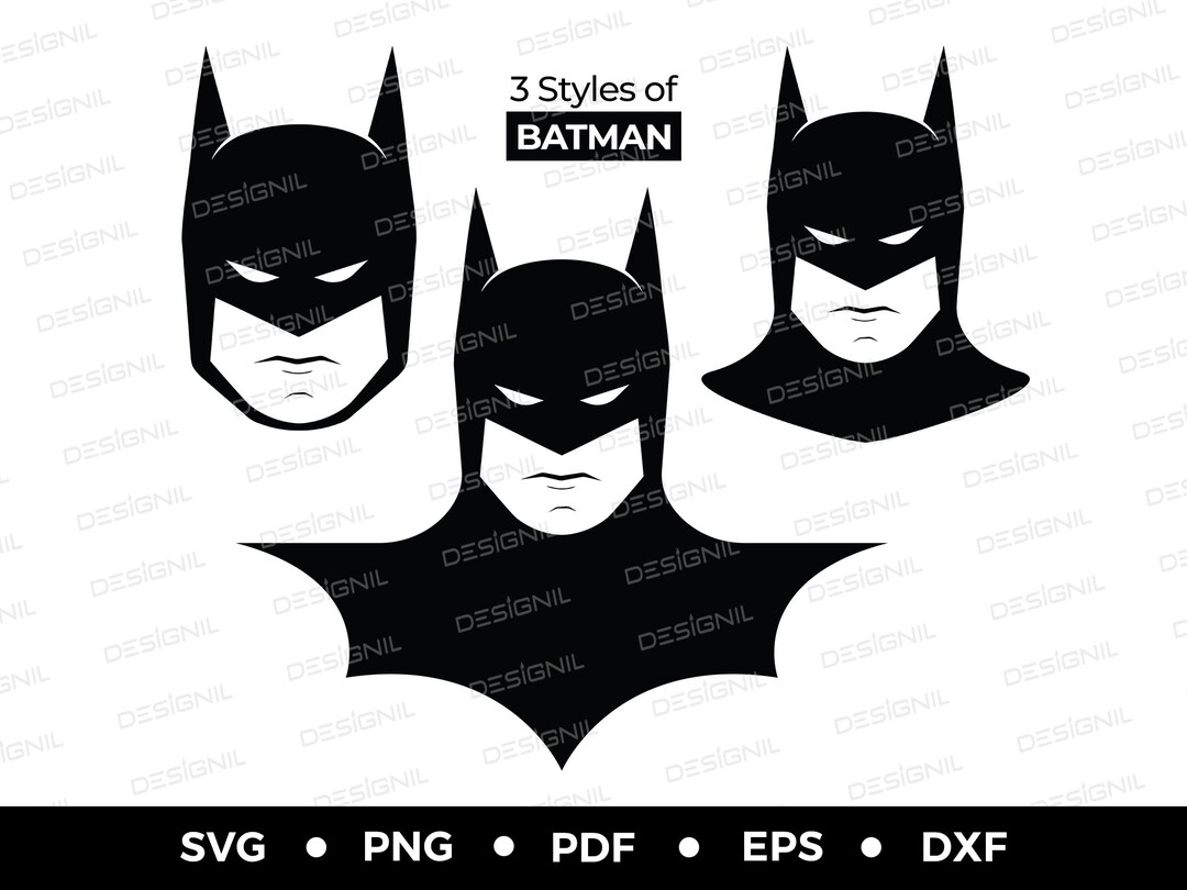 Batman SVG Batman Face Svg Batman Logo Bat Svg Superhero Svg Superhero ...
