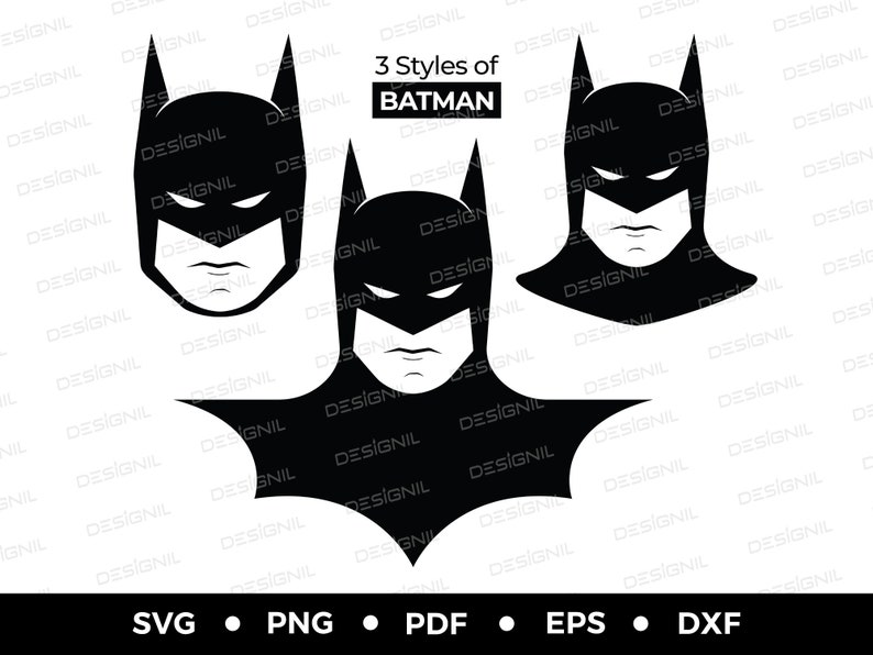 Batman SVG Batman Face Svg Batman Logo Bat Svg Superhero Svg Superhero ...